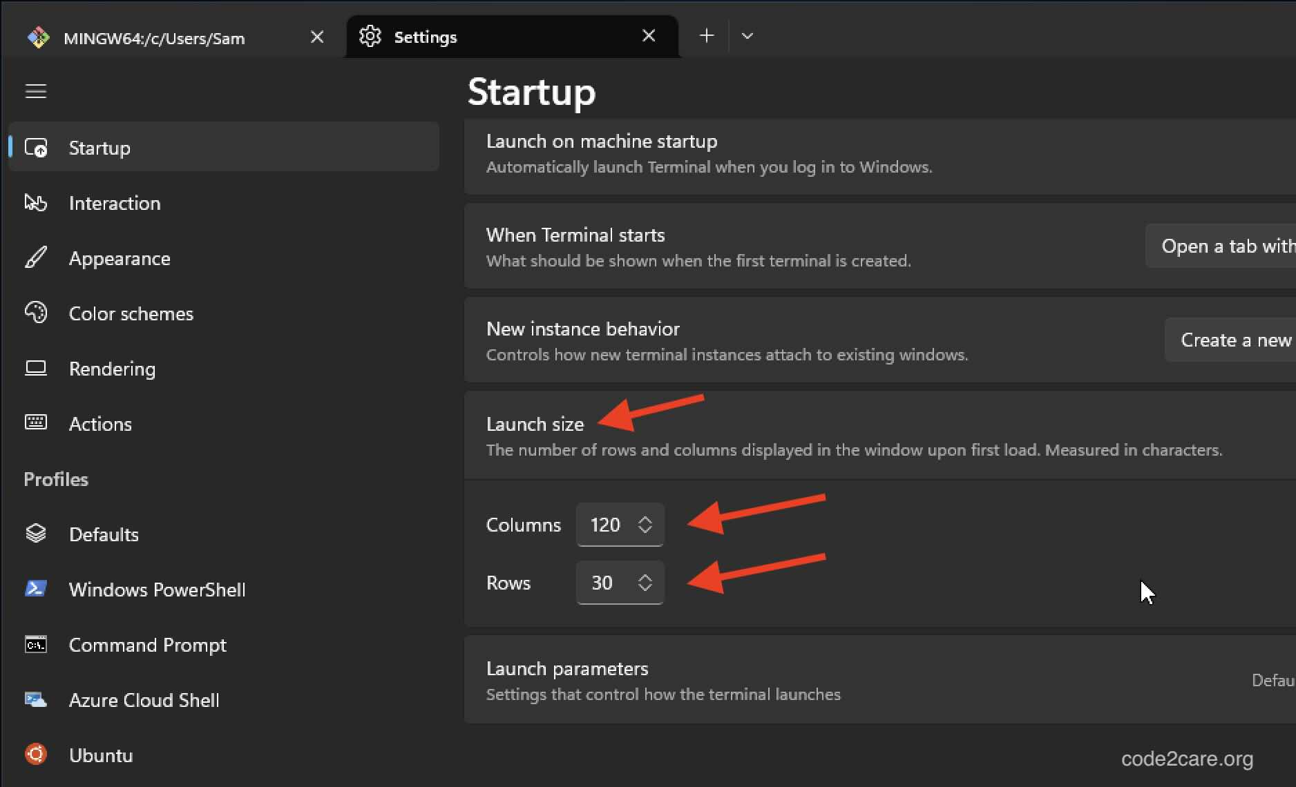 How to Change the Default Rows and Columns Size of Windows Terminal ...