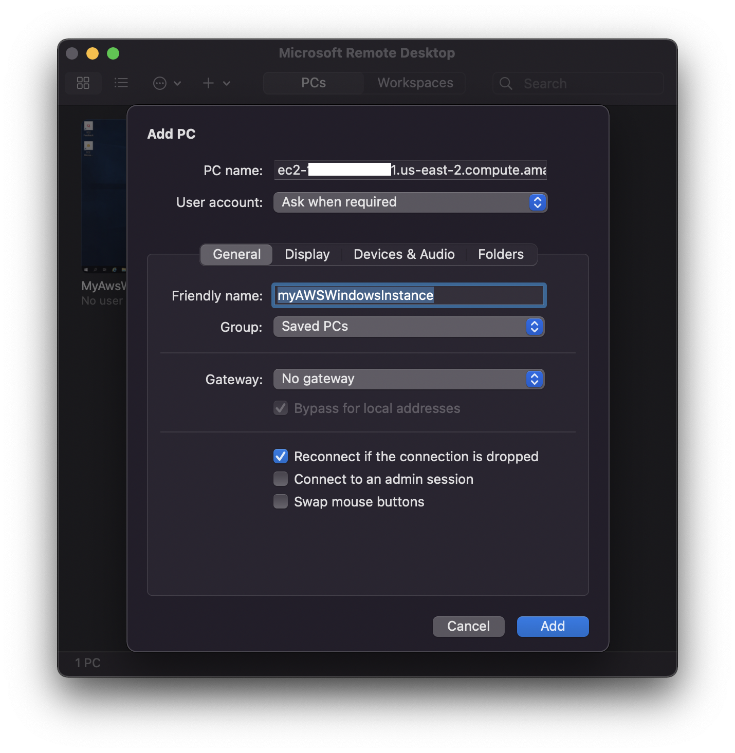 How to Connect to AWS Windows EC2 UI Instance from M1 Mac (Updated ...