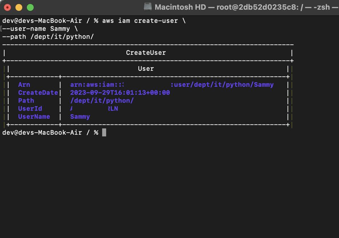 Create an AWS User using CLI2 Command at a specific Path | Code2care