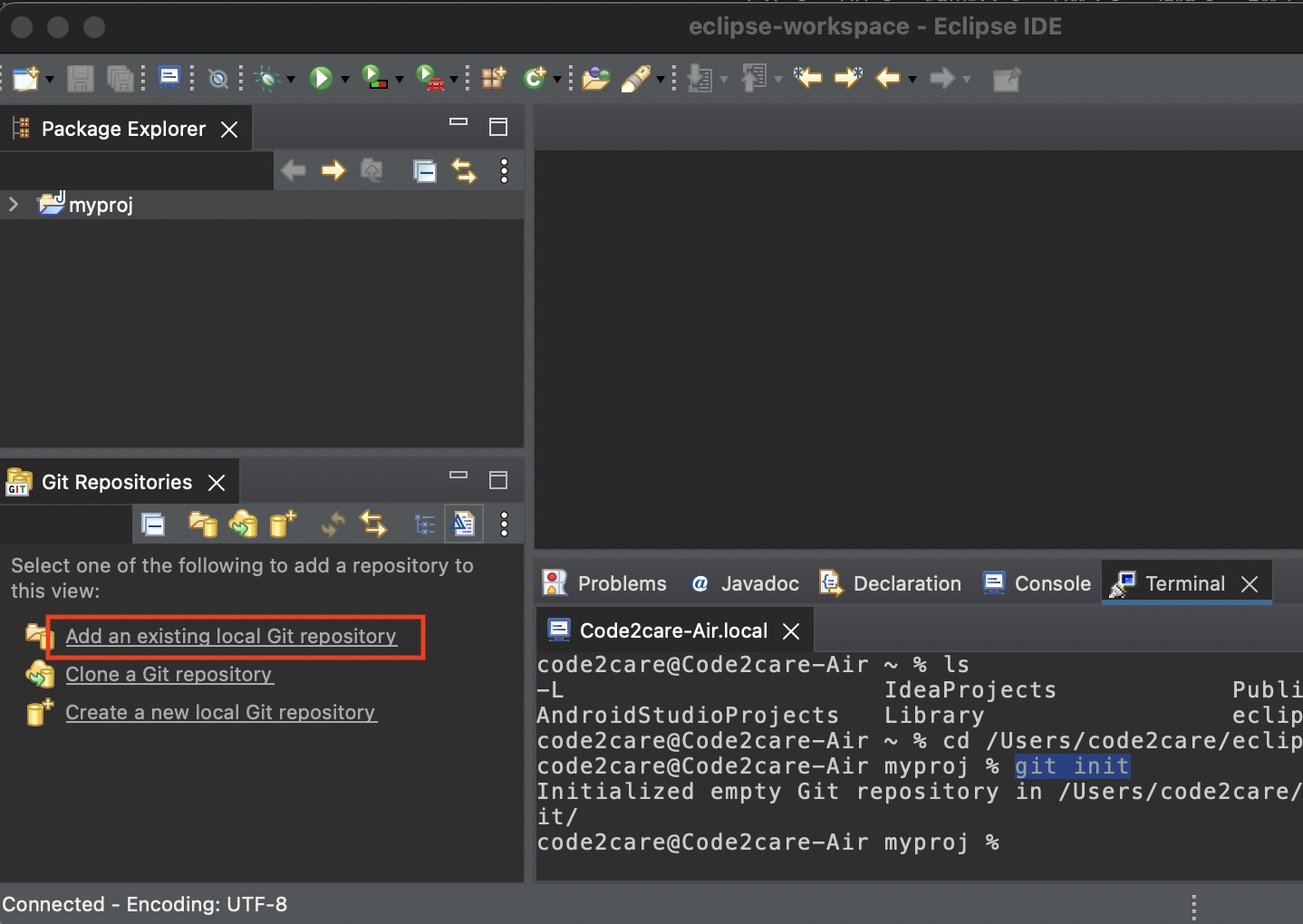 How to create a Git Project in Eclipse (Step-by-step) | Code2care