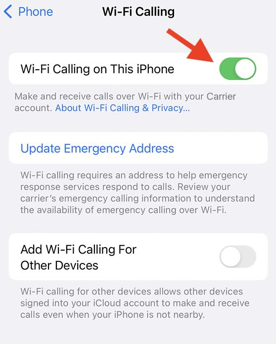 How to enable Wifi Calling on iPhone | Code2care