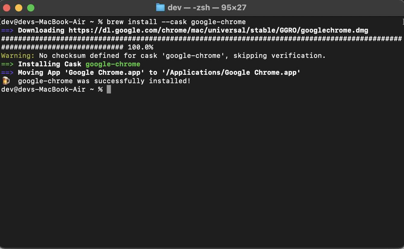 How to install Google Chrome on macOS using Terminal Command | Code2care