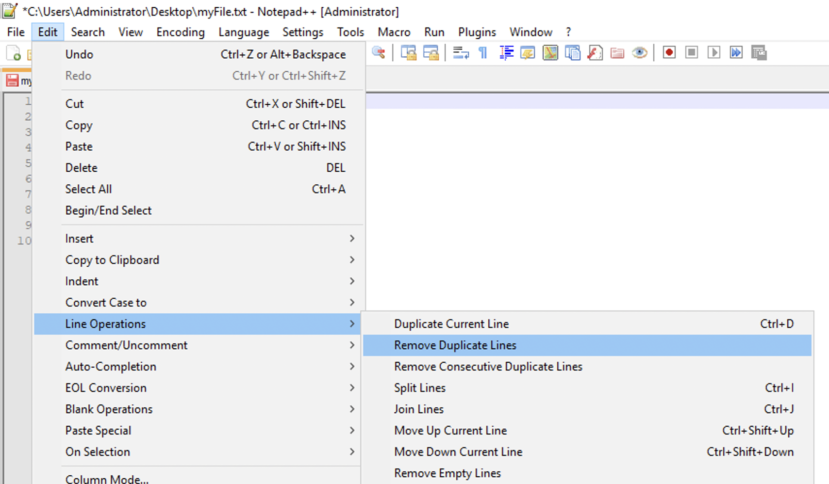Remove duplicate lines using Notepad++ - Code2care 2023