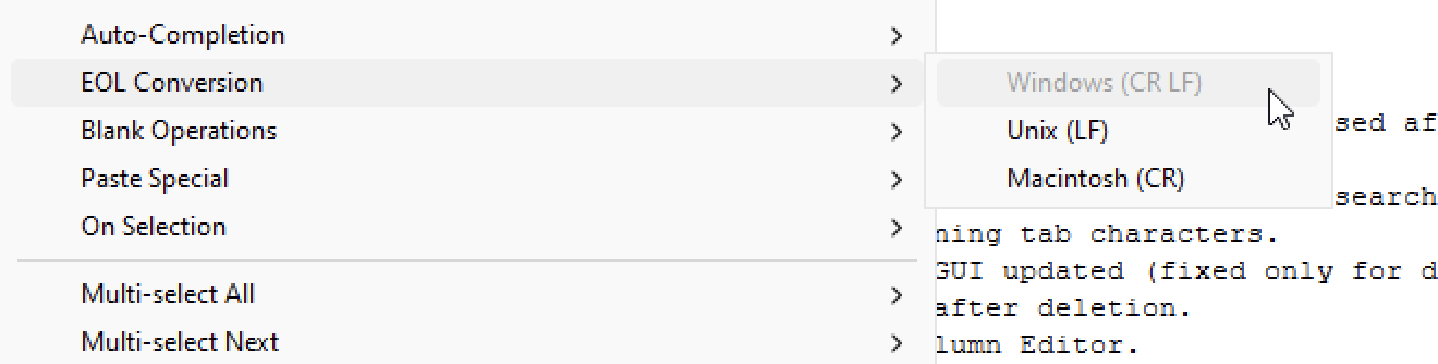 How to replace lf with crlf in Notepad++ | Code2care