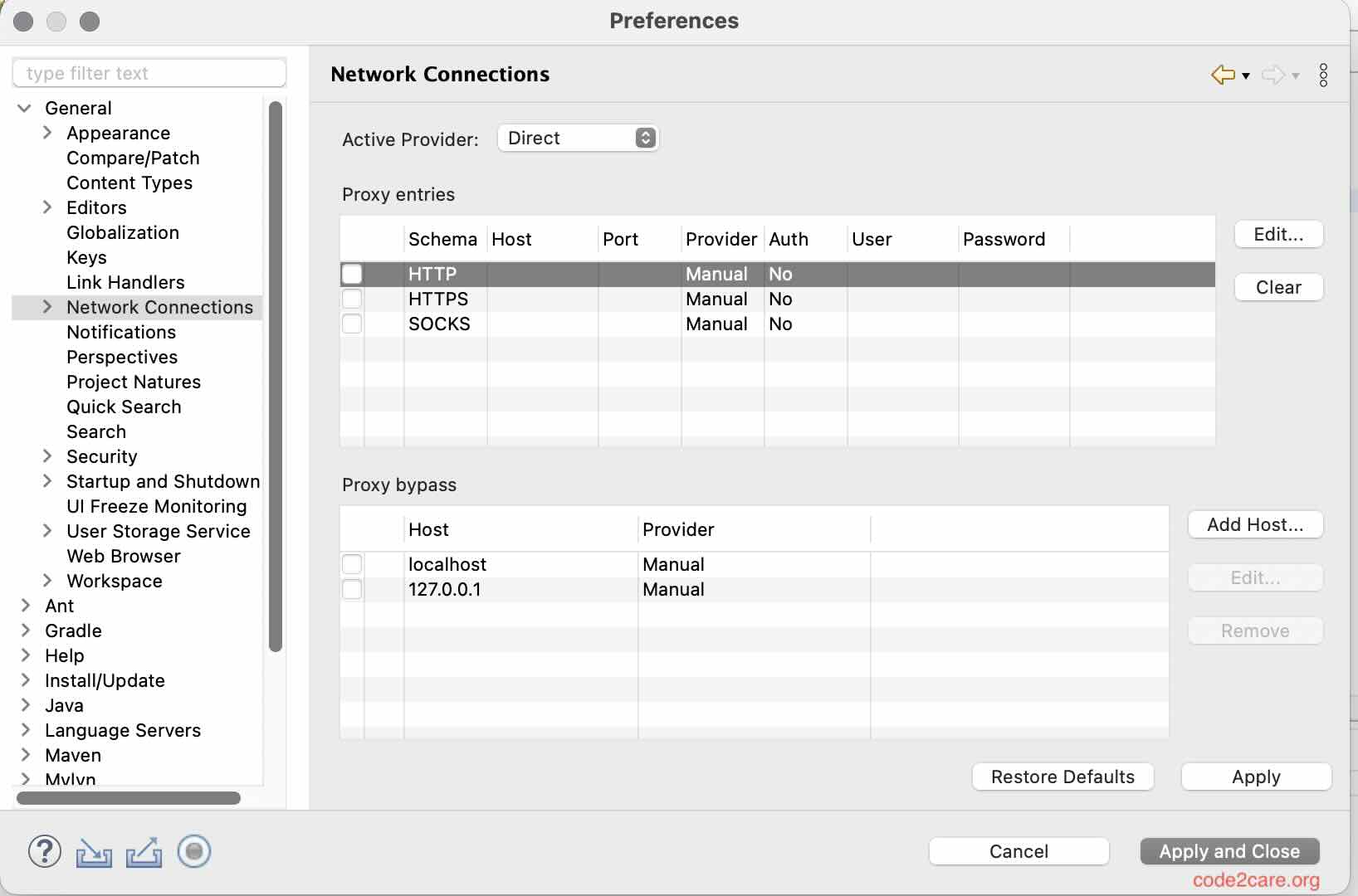 How to Set Up Proxy in Eclipse on macOS and Windows | Code2care