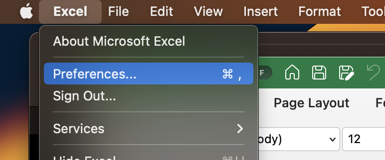 How to turn off Dark Mode in Excel App for Mac | Code2care