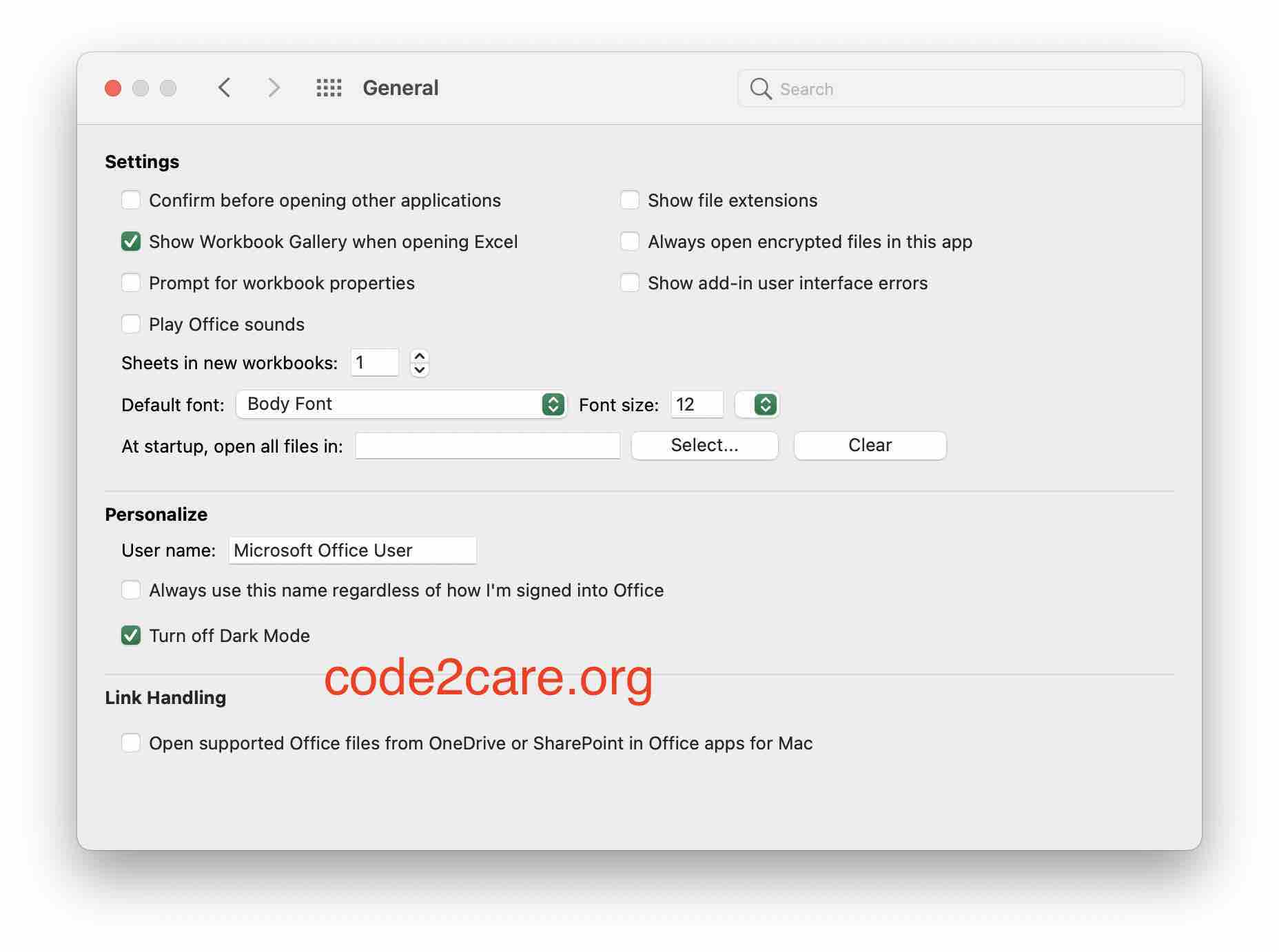 How to turn off Dark theme in Excel for Mac | Code2care