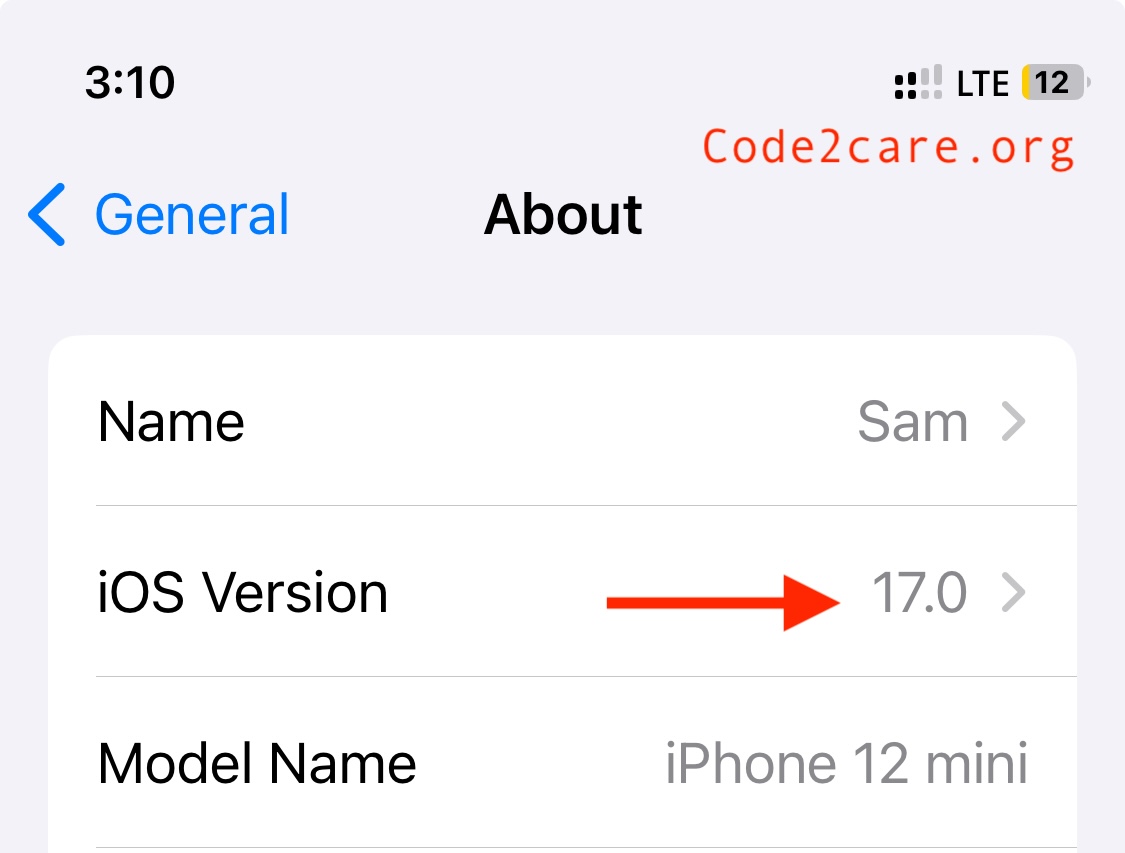 How to know if you are on iOS 17 on your iPhone | Code2care