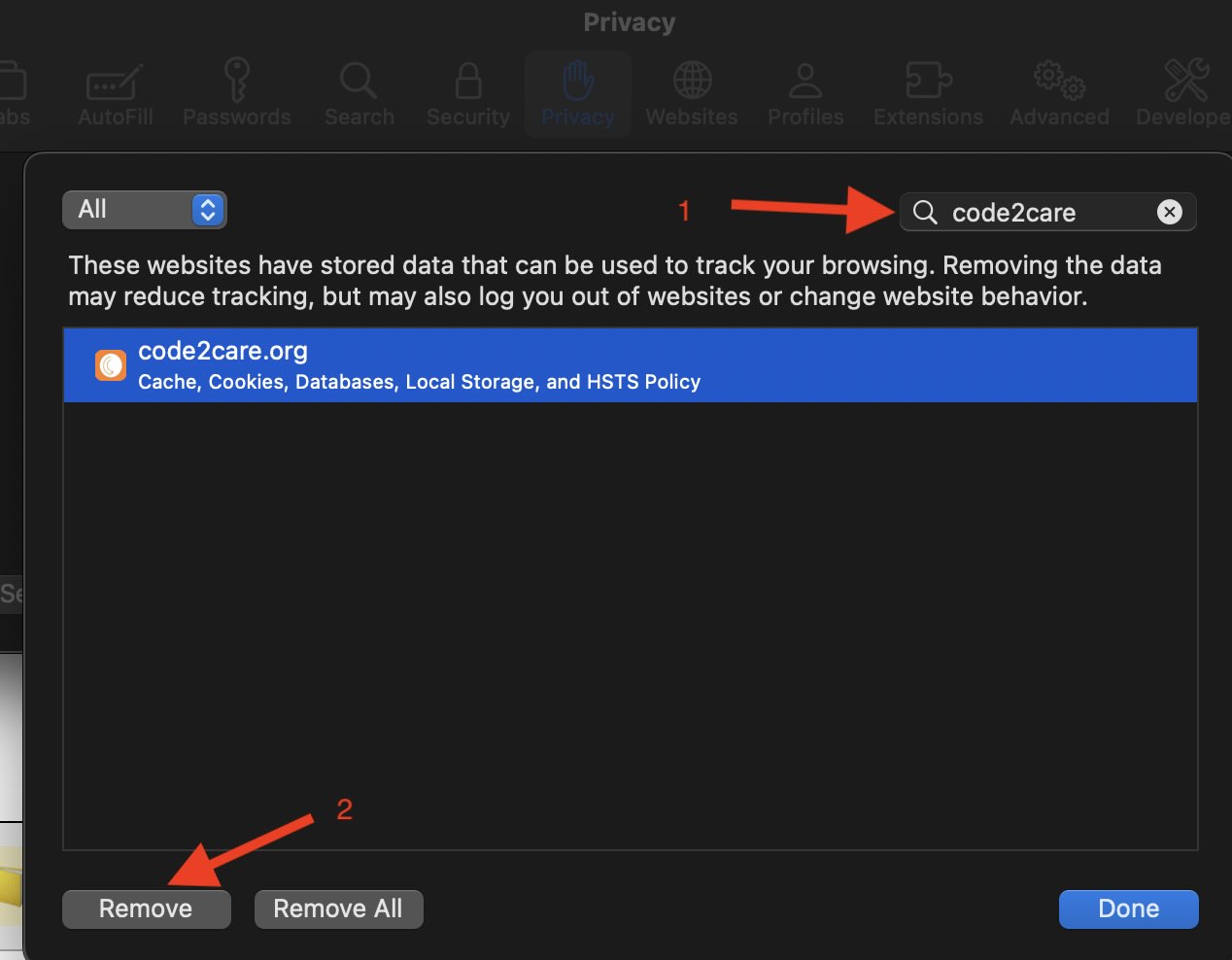 How to Clear Cache for Specific Website on Safari on Mac | Code2care