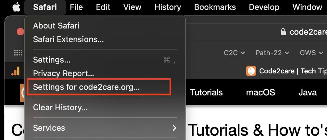 Advanced ways to set Custom Settings for a Website on Safari for Mac ...