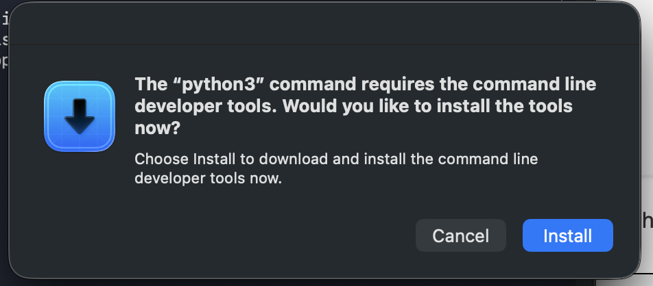 [fix] xcode-select: note: No developer tools were found requesting ...