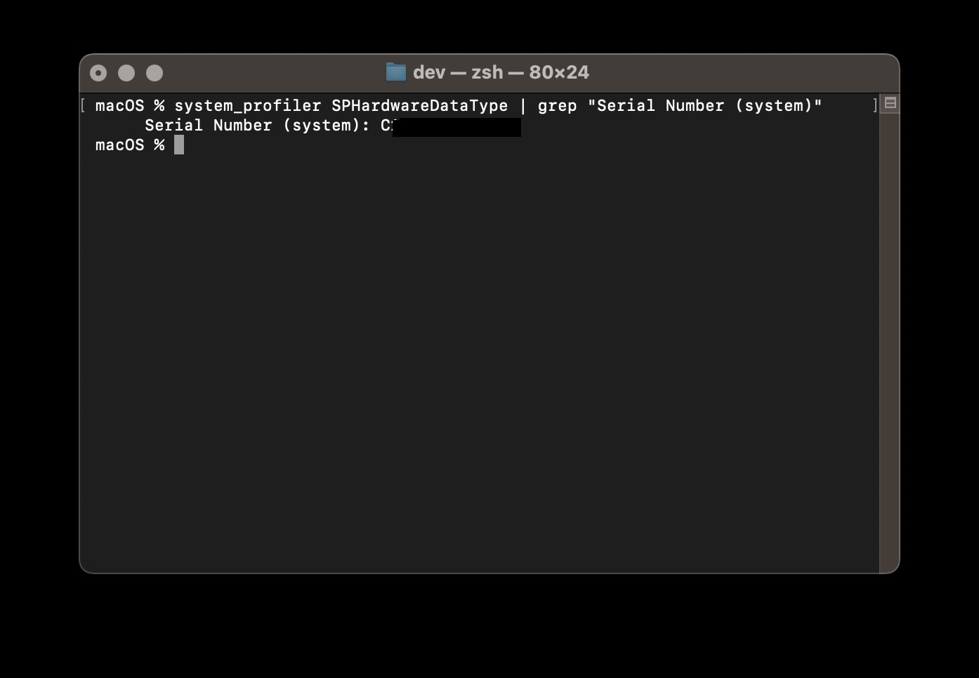 Get Serial Number of Mac Device using Terminal | Code2care