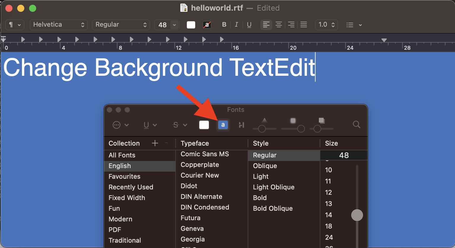 How to Change Background Color TextEdit on Mac | Code2care