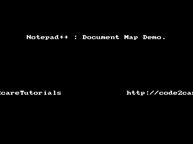 Using Document Map in Notepad++ | Code2care