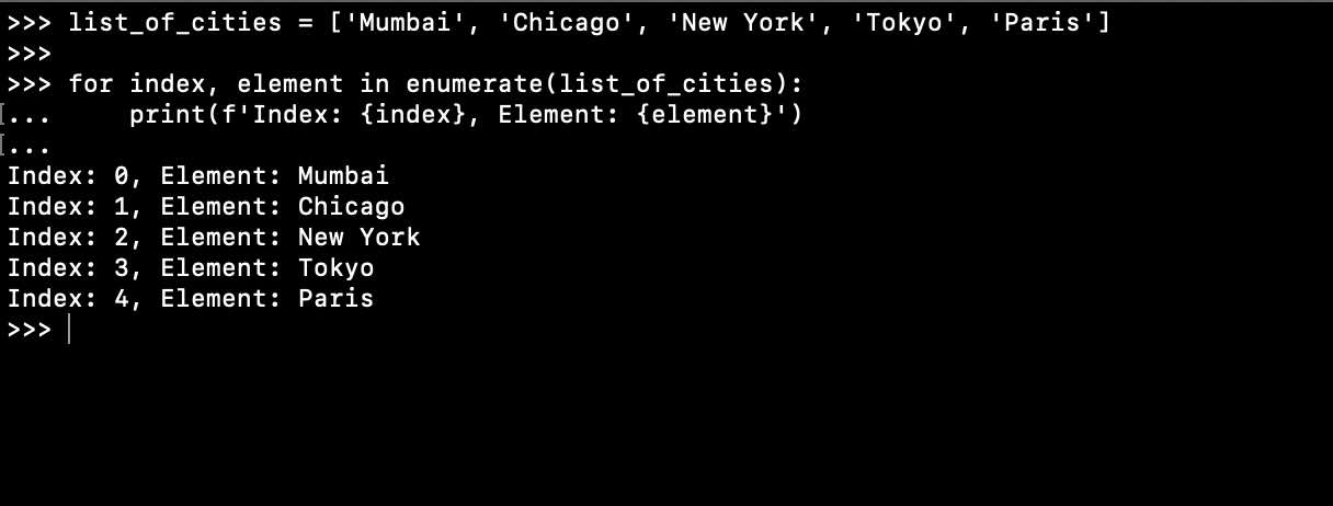 Python: Access index/counter of a for loop iteration | Code2care