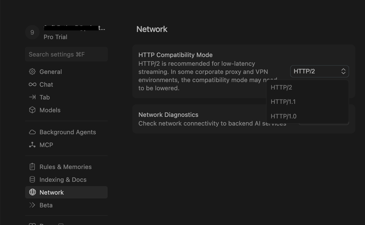 [Fix] Cursor IDE: Connection failed. Check your internet connection or ...