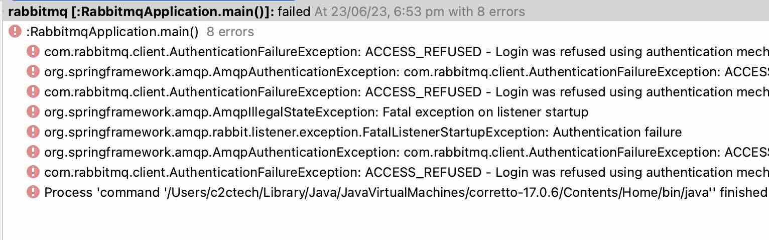 Fix RabbitMQ: AuthenticationFailureException: ACCESS_REFUSED | Code2care