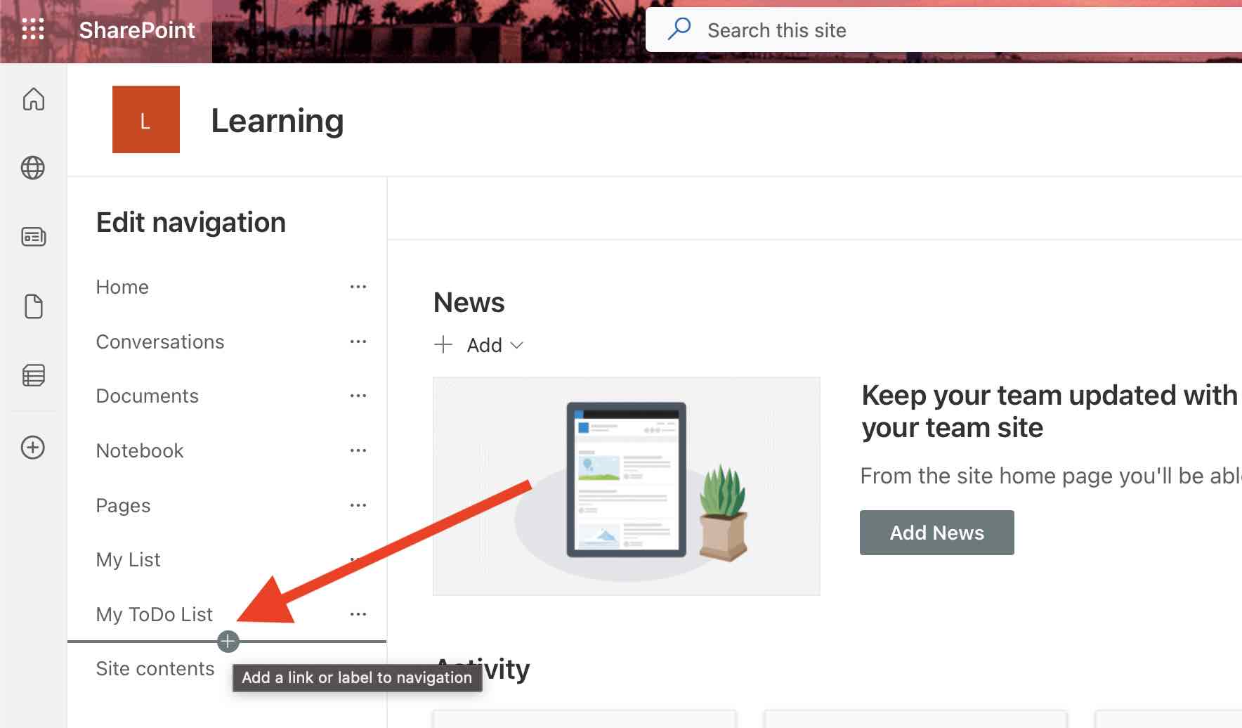 Add Custom External Link to SharePoint Site Navigation | Code2care