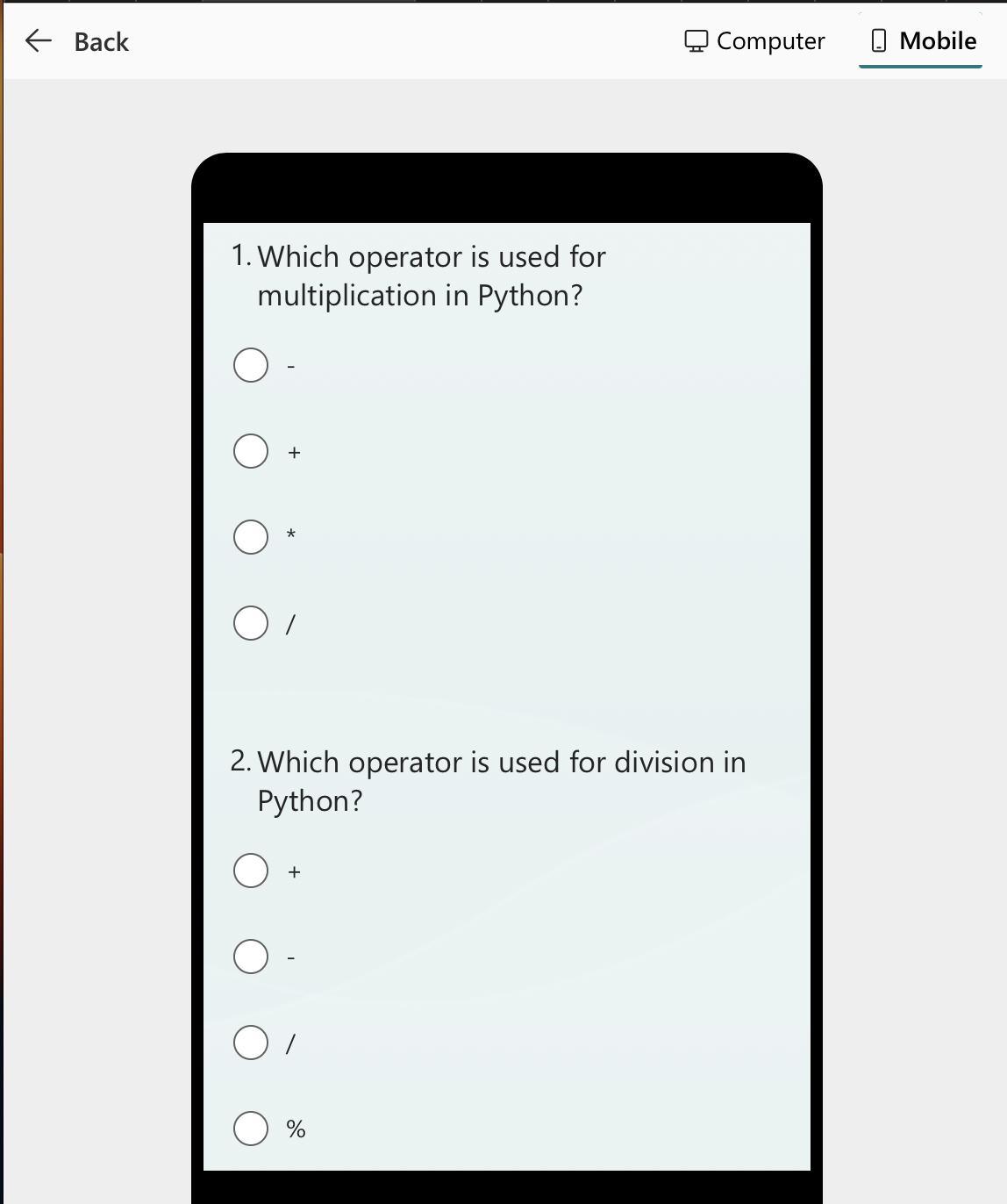 How to Create Awesome Quizzes using Windows 365 Forms | Code2care