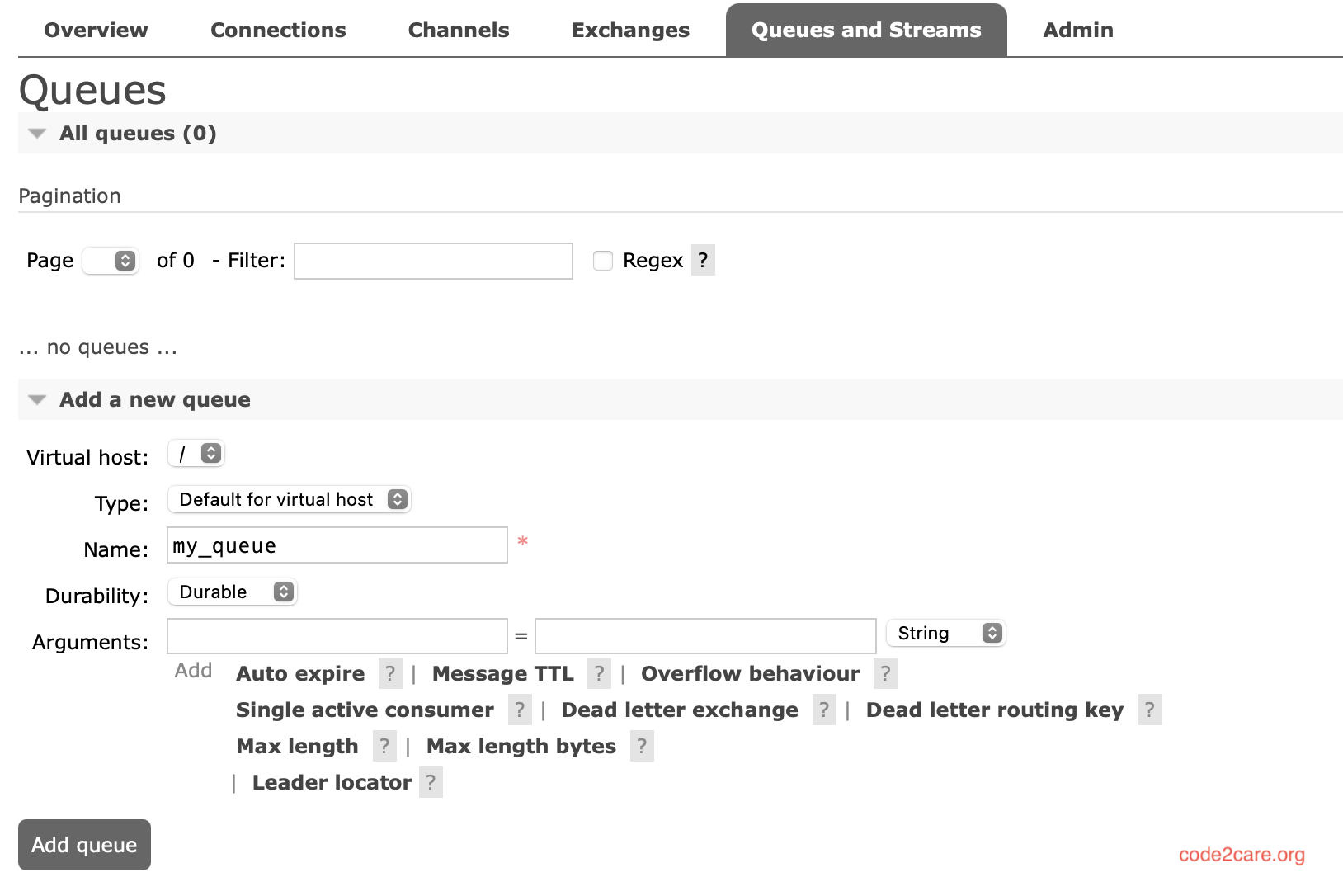 HandsOn: Create Queue in RabbitMQ using Management UI and Command Line ...