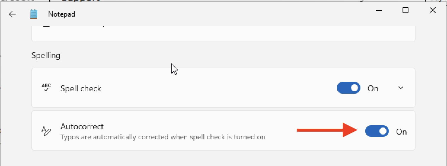 How to Enable/Disable Windows 11 Notepad Autocorrect Feature | Code2care