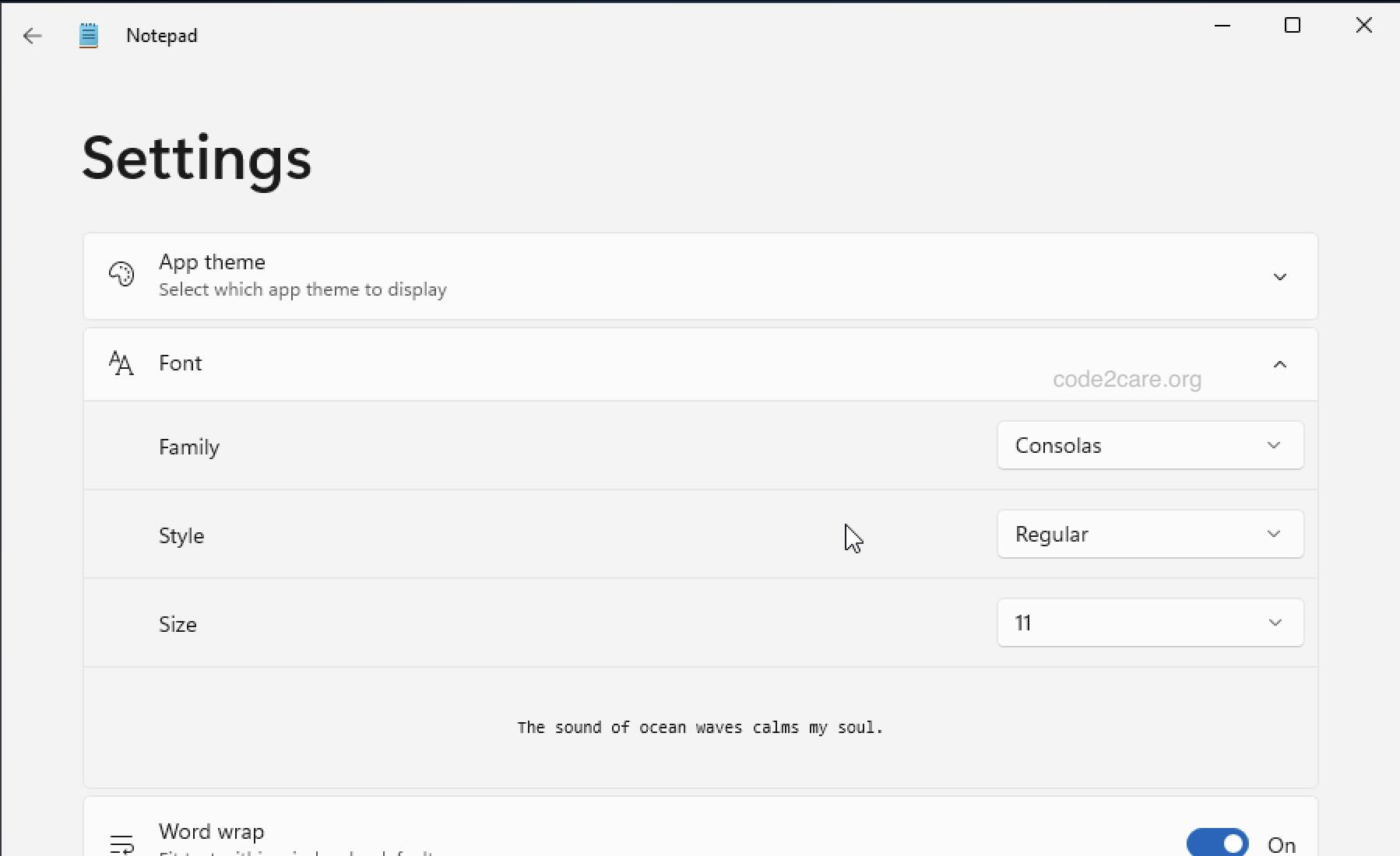Reset Font: Family, Style and Size of Notepad on Windows 11 to Default ...